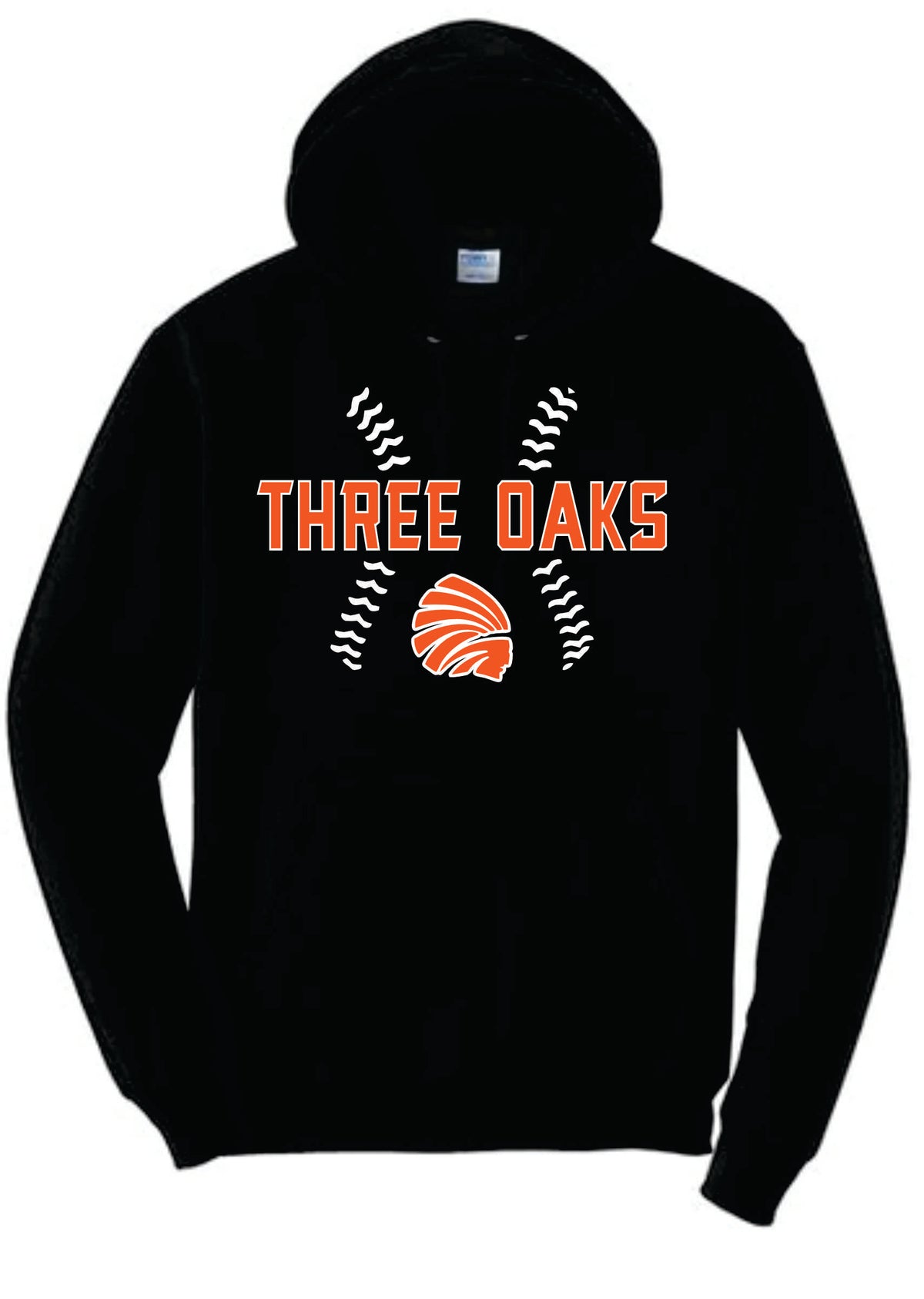 Three Oaks Baseball Hoodie | Southern Point Designs